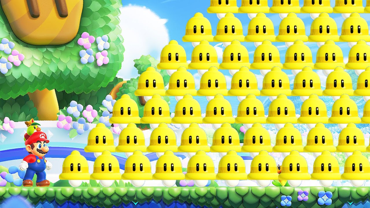 What if Mario uses 999 Cat Bell Power-Ups in Super Mario Bros. Wonder ...