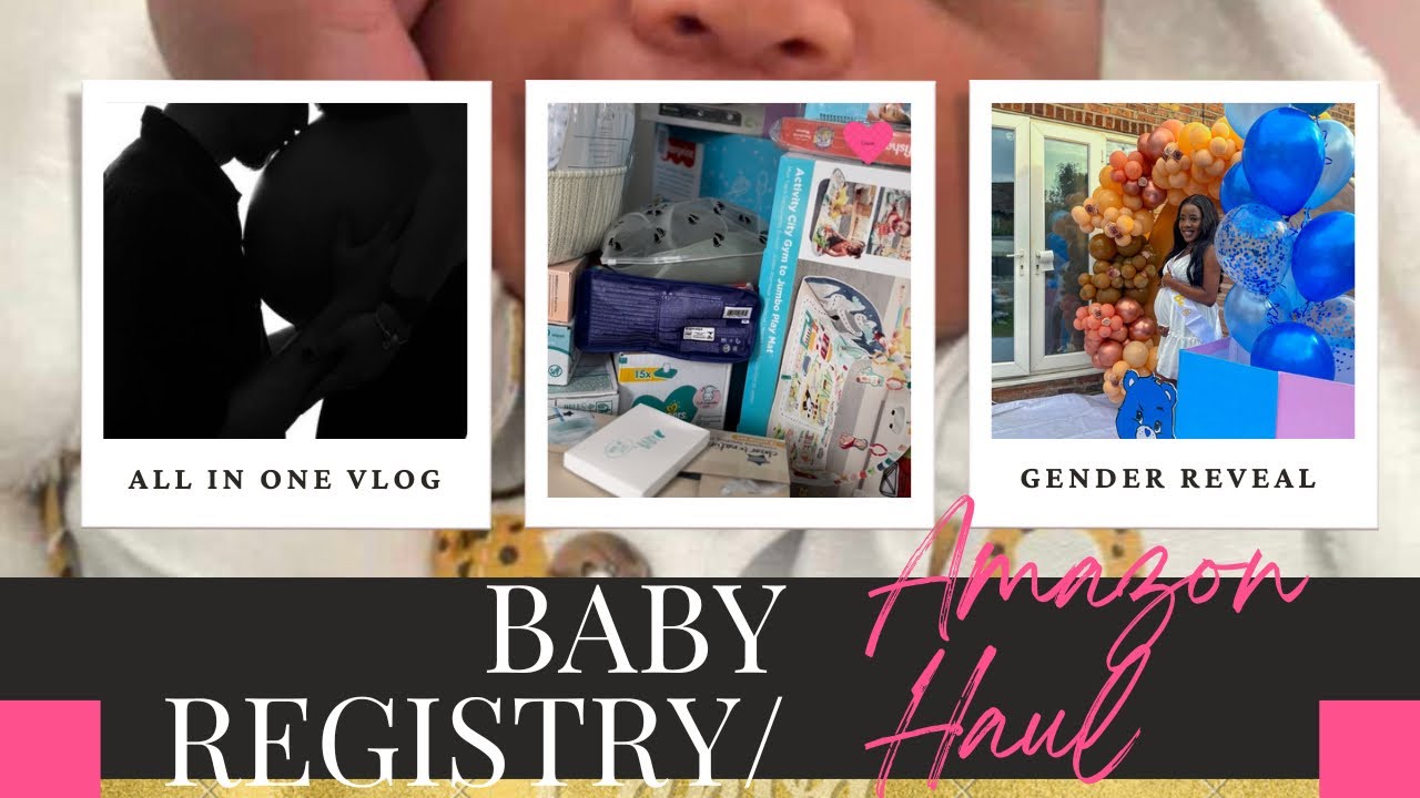 My first official Vlog 😩 (very chaotic ) .. Baby Reveal + Registry ...