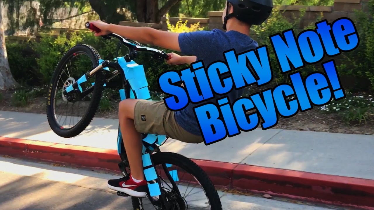 Sticky Note Bicycle! (Bike Vlog S2 Episode 18) - YouTube