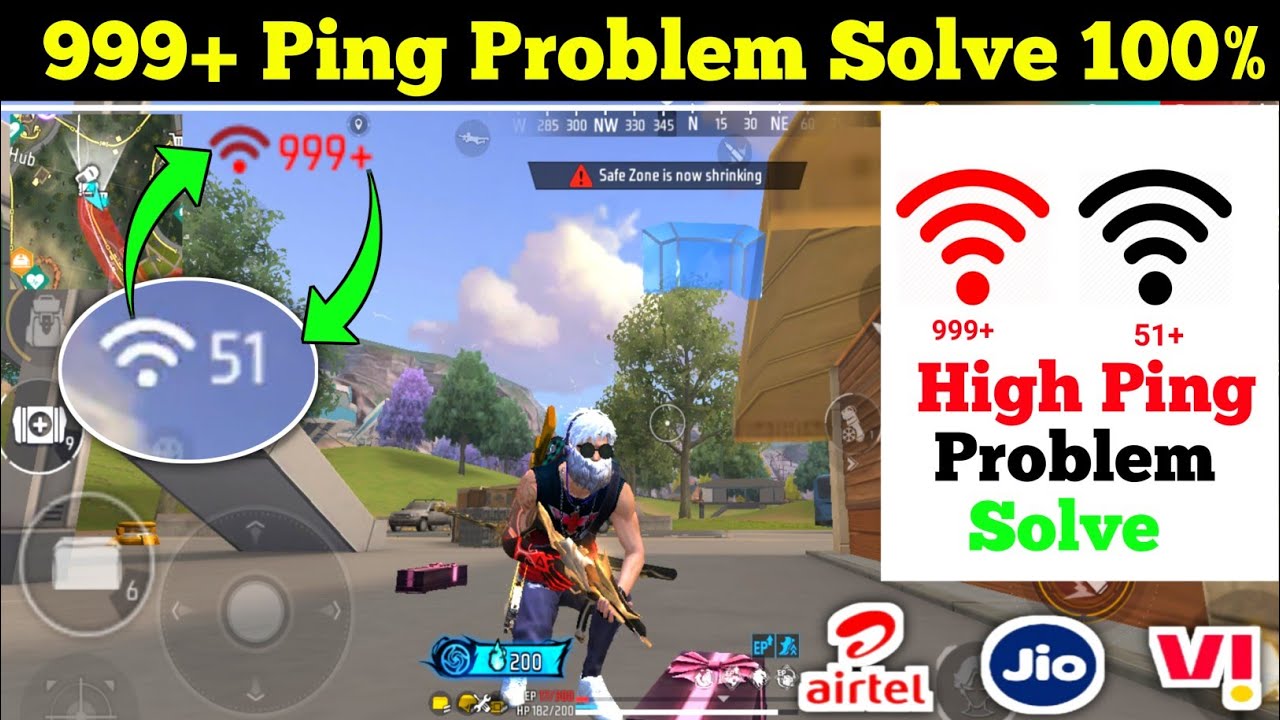 Free fire ping normal but not working | Free fire high ping problem ...