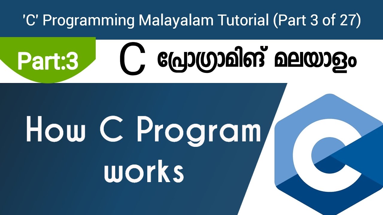 How C Program Works C Programming Malayalam Tutorial Part 3 Of 27 Youtube