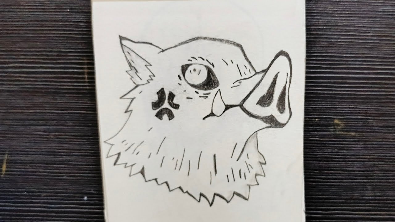 How To Draw Inosuke | step by step | Demon Slayer - YouTube