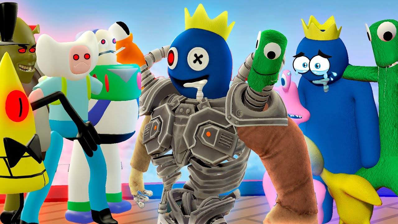 RAINBOW FRIEND MONSTER SAVE RAINBOW FRIENDS FROM 3D SANIC CLONES MEMES ...