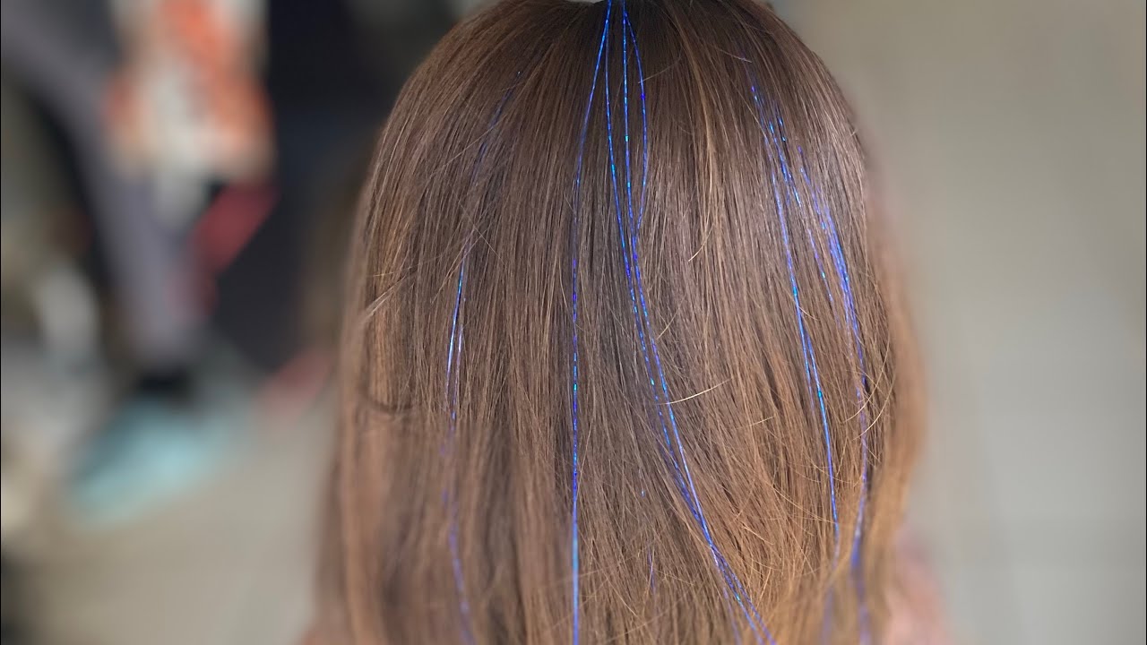 Hair tinsel tutorial !! Adding Tinsel to hair! - YouTube
