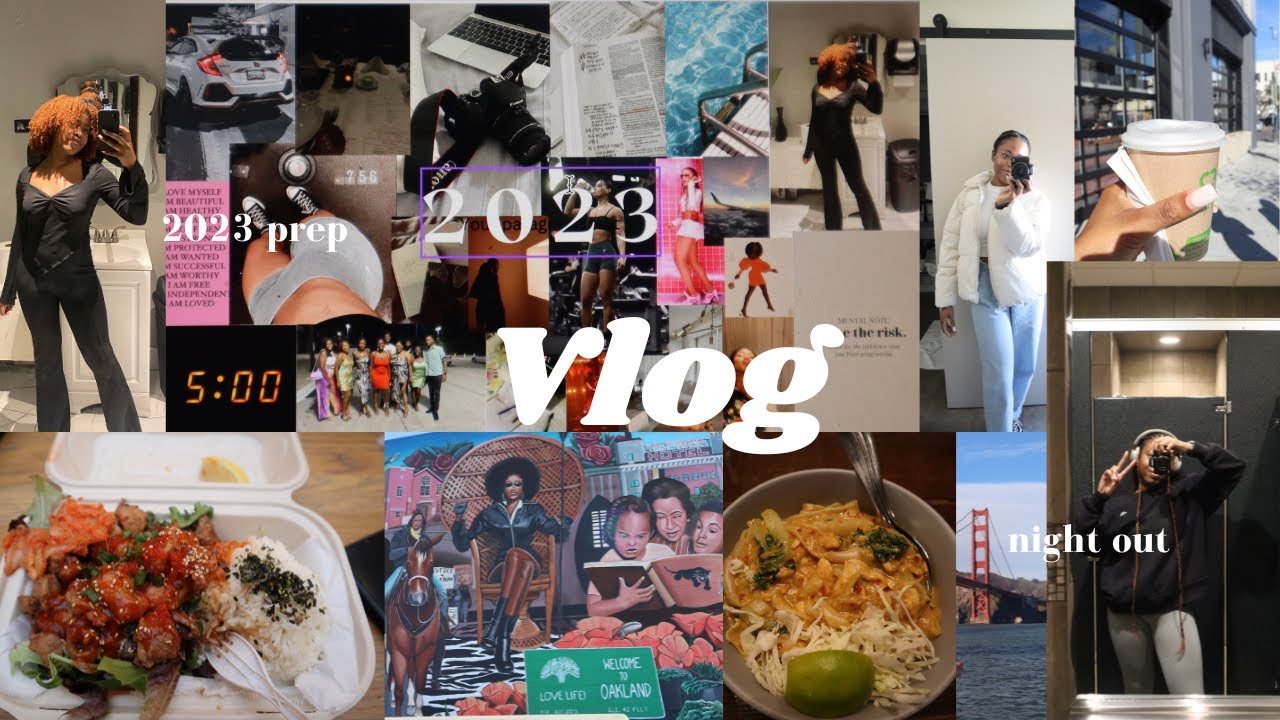 vlog| Weekend Trip to Oakland, night out, 2023 prep, + vision board ...
