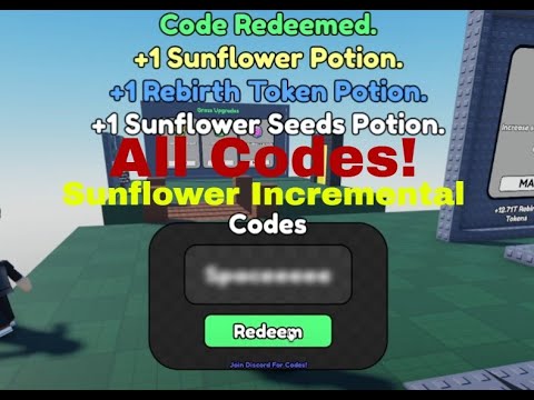 Sunflower Incremental🌻 All Codes! - YouTube
