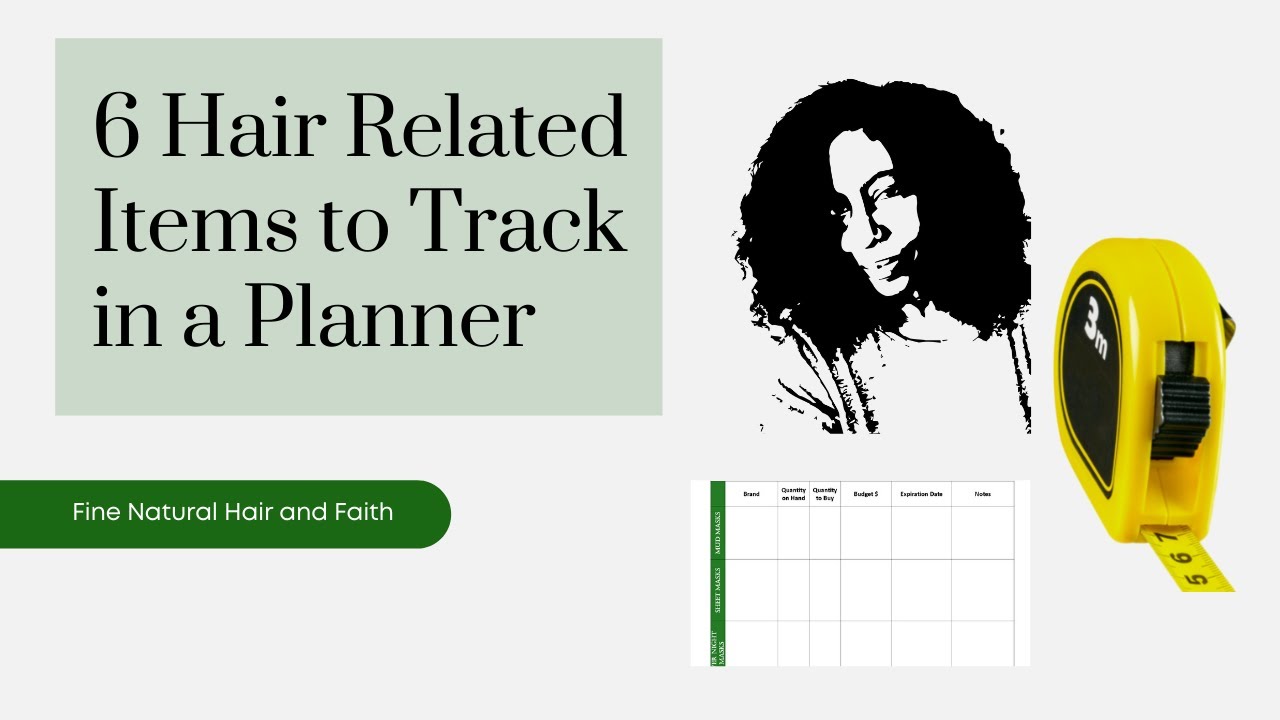 Hair Care Items You NEED To Keep TRACK Of in Your PLANNER - YouTube