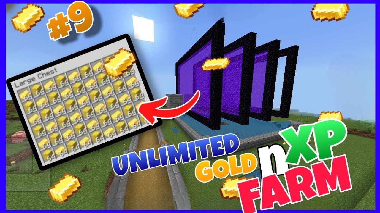 HOW I MAKE MY GOLD AND XP FARM||Minecraft survival gameplay #9 ...