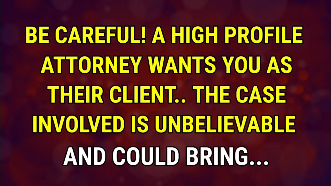 Angel Says 👉Be careful! A high-profile attorney wants you as their ...
