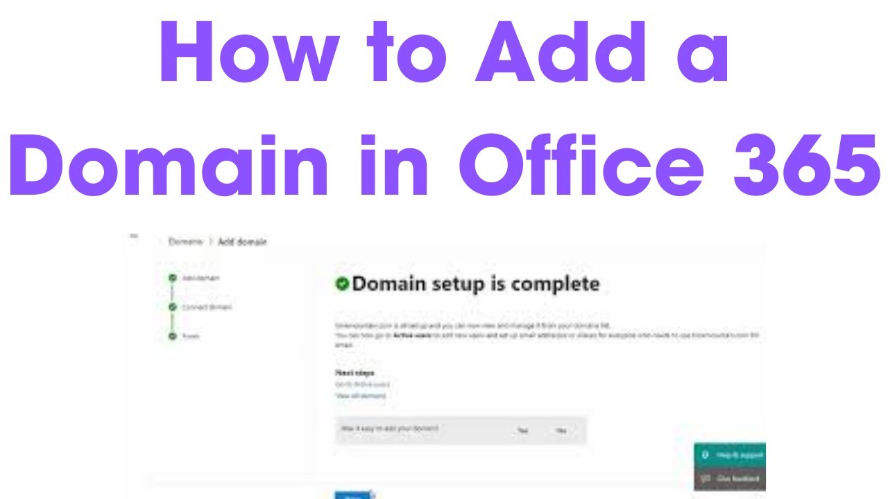 Step-by-Step Guide: Adding a Domain in Office 365 - YouTube