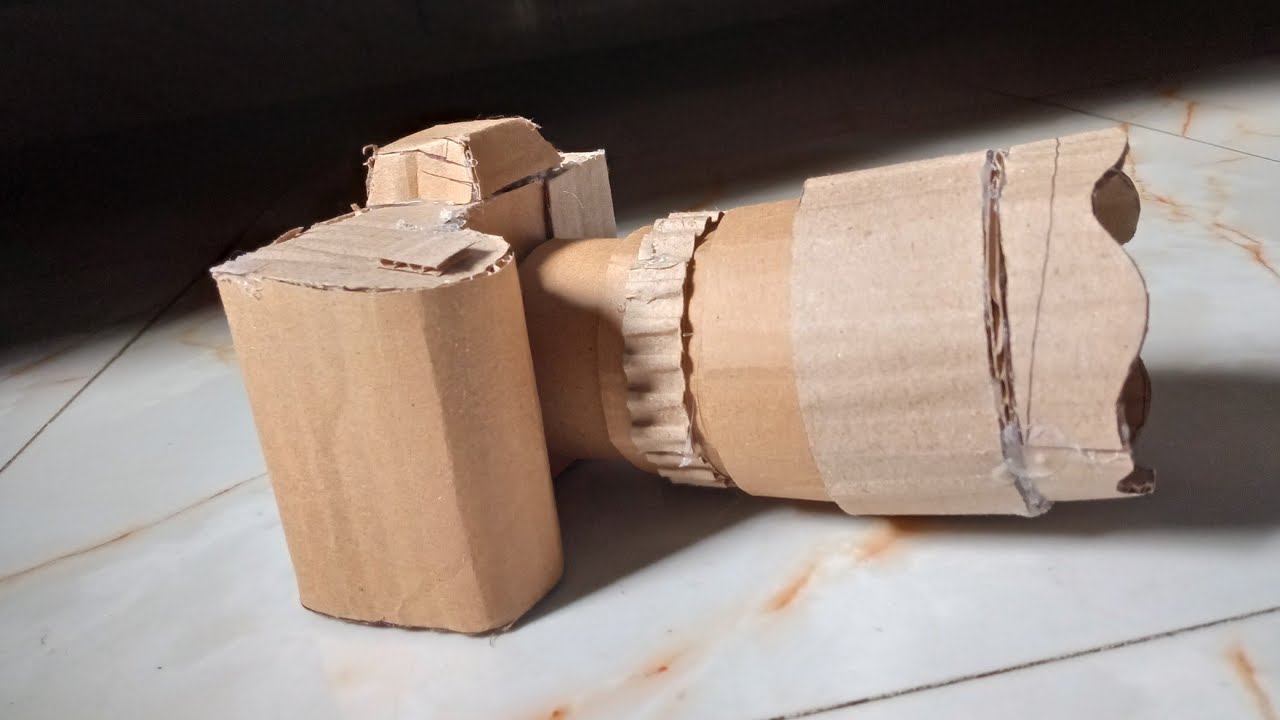How to make DSLR camera with cardboard। Future।For Craft। - YouTube