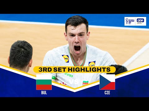 CZECHIA vs. BULGARIA | SET 3 HIGHLIGHTS | 2025 FIVB MEN'S VOLLEYBALL CHAMPIONSHIP SF | SEPT. 27