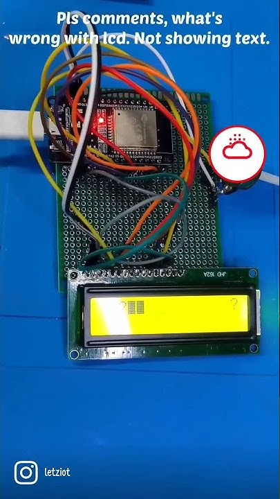 Failed To Show Text On Lcd16x2 Shorts Iot Reels Esp32 Lcdscreen Youtube
