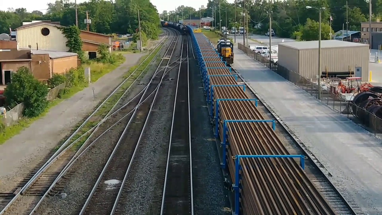 The LONG AWAITED Rail Train going to CSX led by the newest power CFE ...