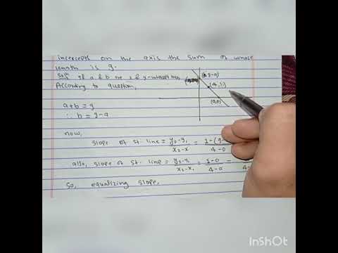 Find equation of a st. line passing through point (4,1) & making ...