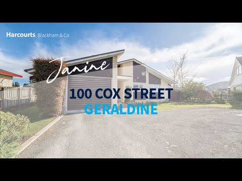 100 Cox Street, Geraldine | Janine Huddleston - YouTube
