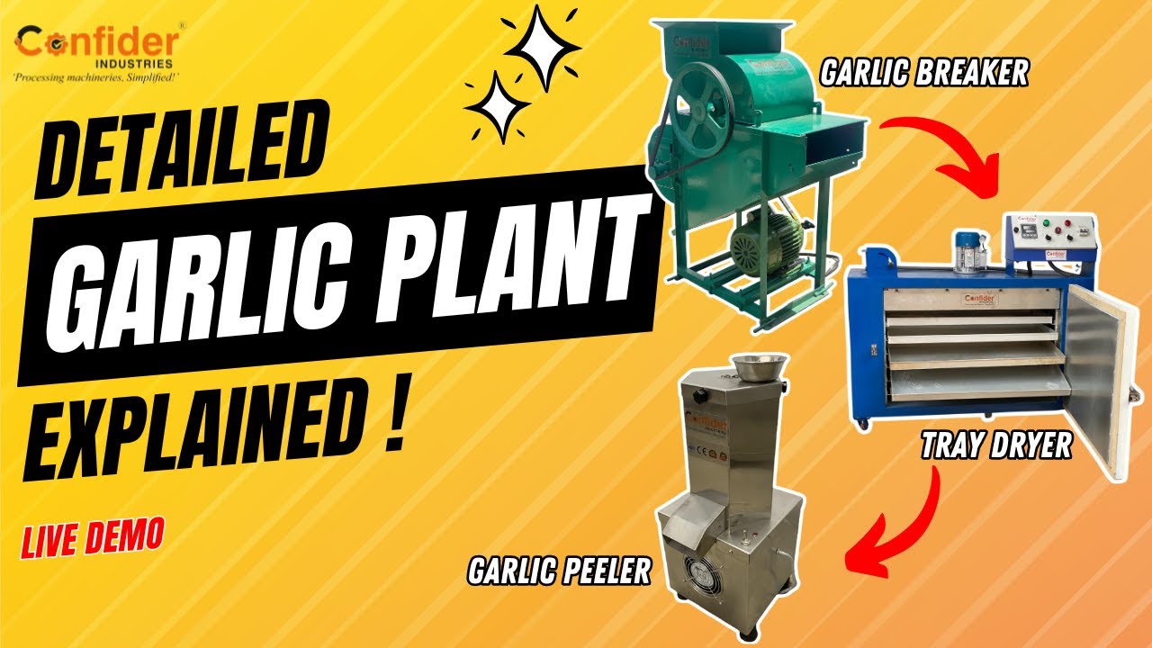 Garlic Plant | Garlic Breaker | Garlic Dryer | Garlic Peeler | How to ...
