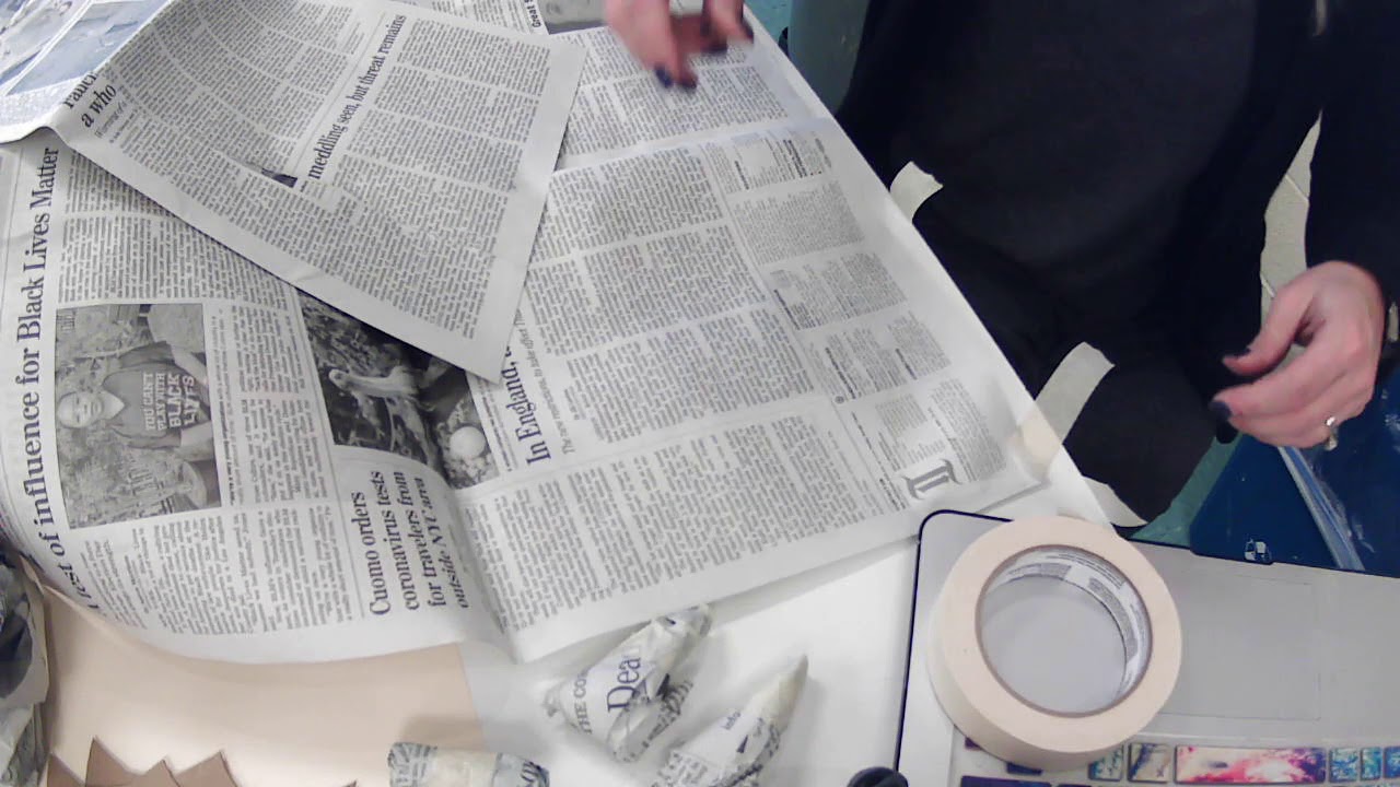 Building structure for paper mache - YouTube