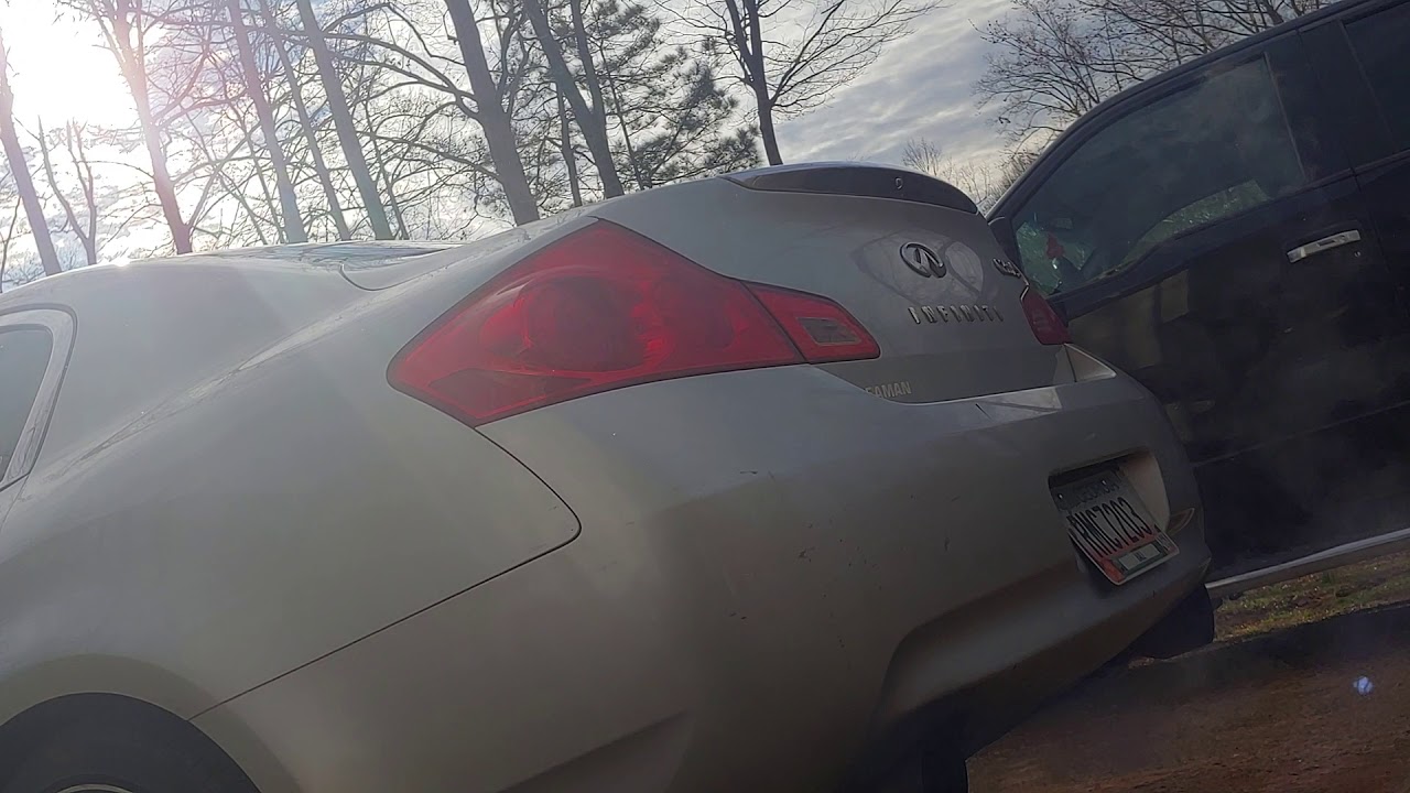 G35 with Invidia Q300 exhaust & Berk resonated test pipes - YouTube