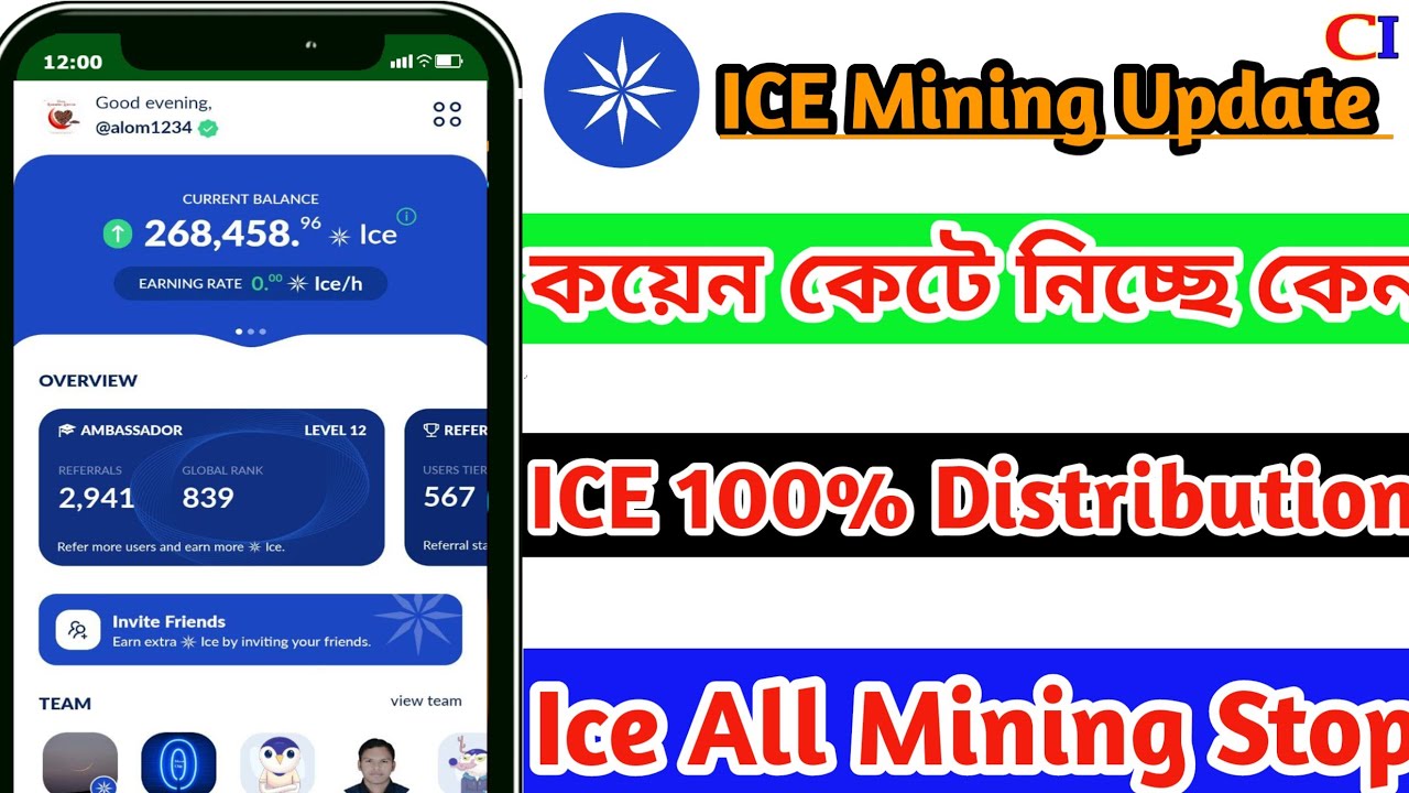 Ice Network Mining Update || 100% Distribution Ice Coin|| All Mining ...
