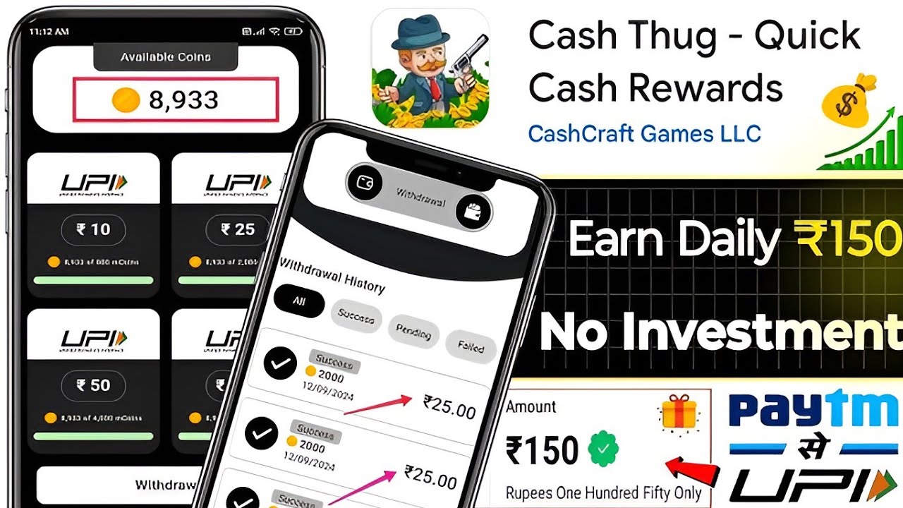 1 Refer ₹650 Cash Thug App | Cash Thug App se Paise Kaise Kamaye | Cash ...