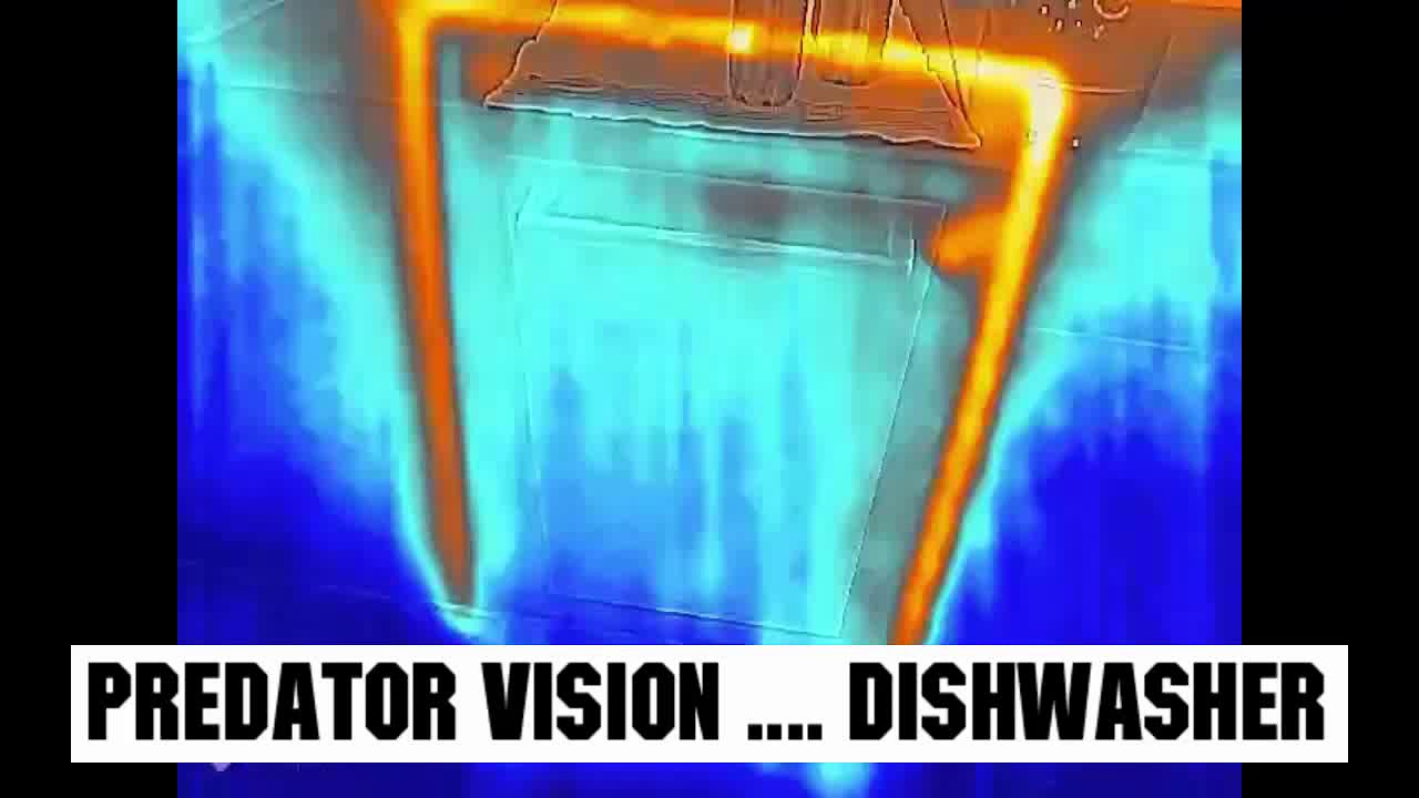 Thermal Camera (Predator Vision) Dishwasher - YouTube