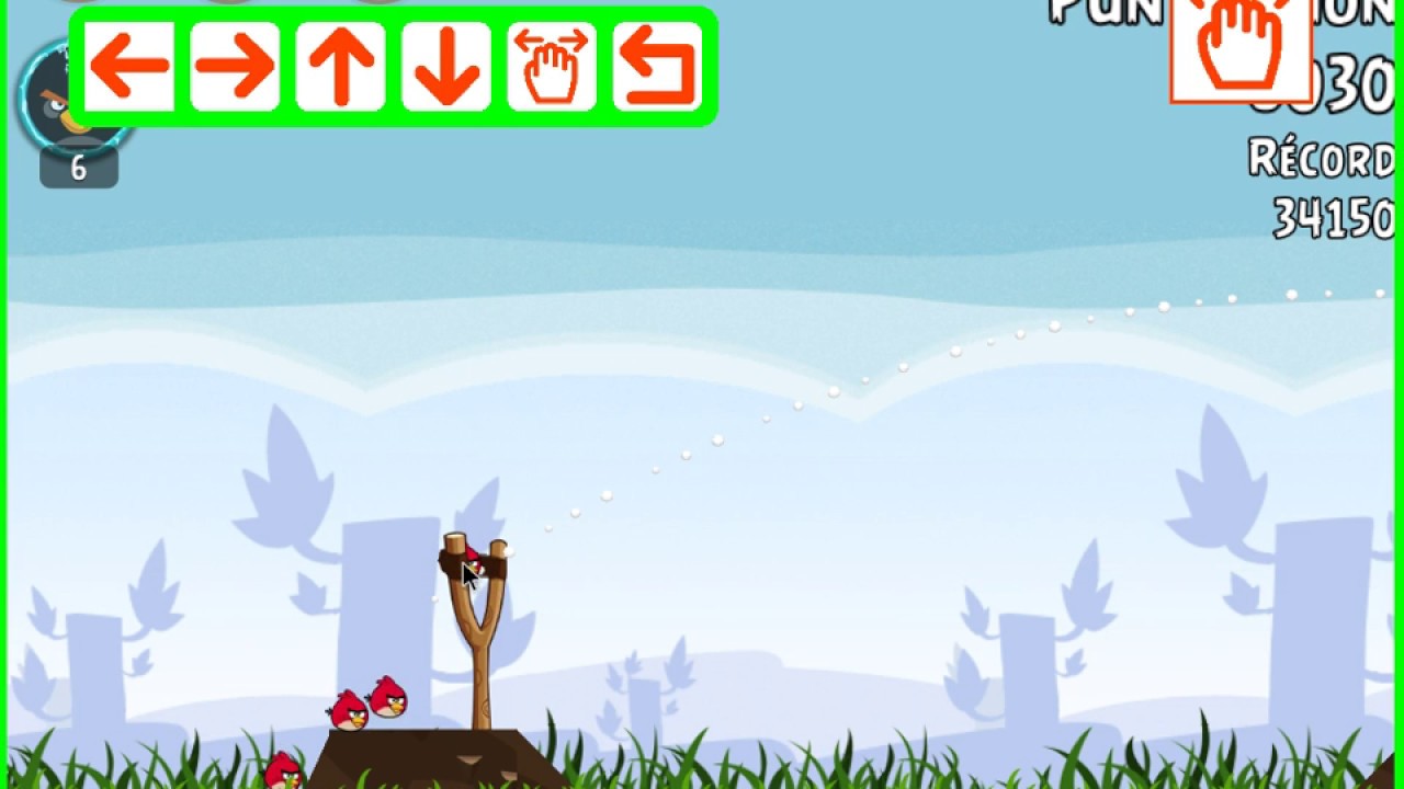 Playing Angry Birds in Android with mouse4all (switch-access mode ...
