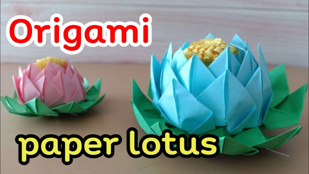 How To Make Paper Lotus Flower DIY Paper Craft Origami Easy Paper Lotus Flower Tutorial Fold How To Make Paper Lotus Flower DIY Paper Craft Origami Easy Paper Lotus Flower Tutorial Fold