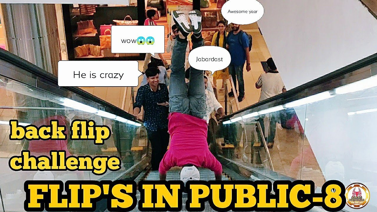 FLIPS IN PUBLIC-8!BACKFLIP CHALLENGE_PRANK IN INDIA!FUNNY REACTIONS ...