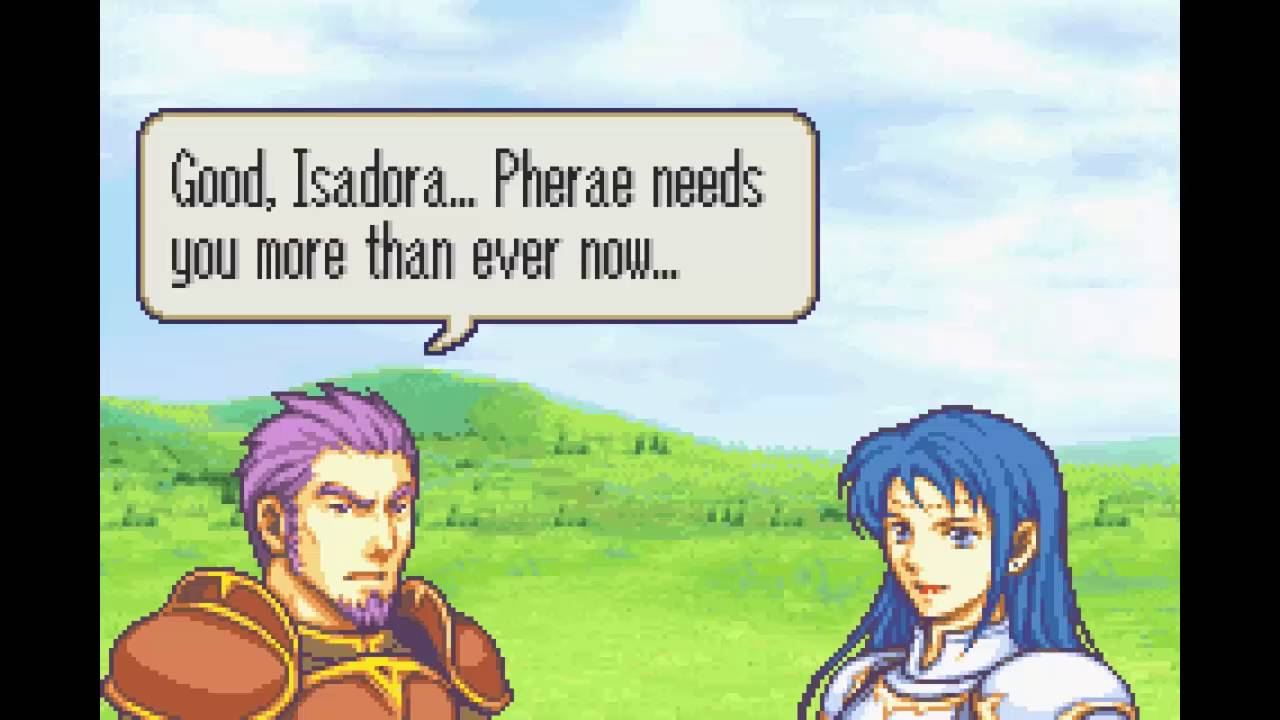 Fire Emblem: Blazing Sword - Marcus & Isadora Support - YouTube