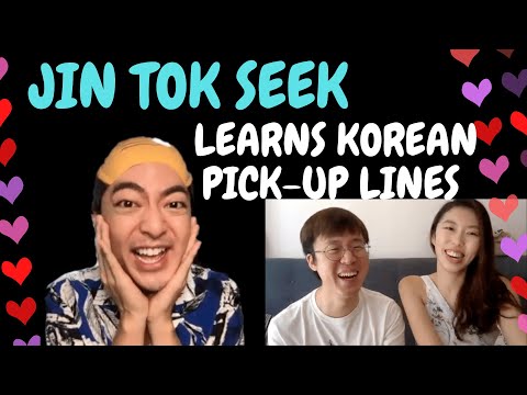 JIN TOK SEEK LEARNS KOREAN PICK-UP LINES! 싱가포르 유튜버의 첫 한국어 교실!