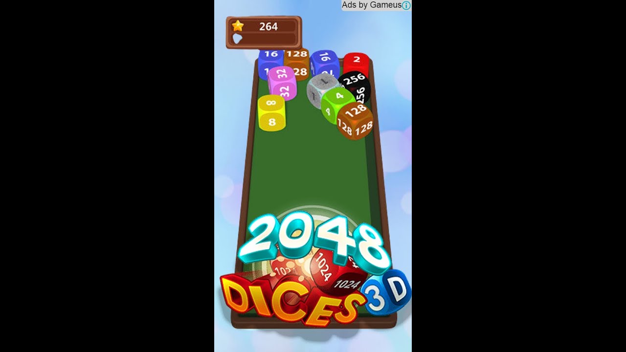 Dices 2048 3D Game - YouTube