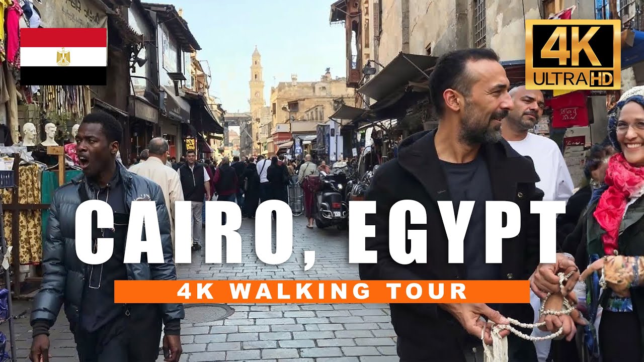 4K Cairo, Egypt Walking Tour | Cairo Souq Market Walk | 4K HDR 60fps - YouTube