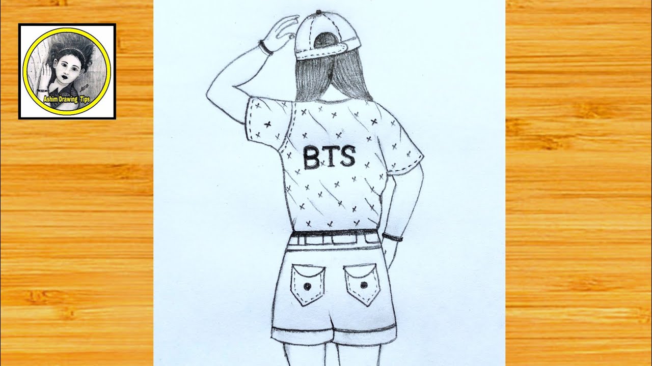 How to draw Girl easydraw | Pencil skatch for beginner | drawing for ...