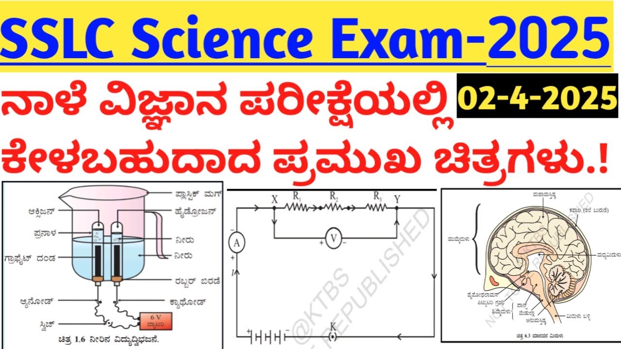 SSLC science most expected questions 2025|SSLC science important ...