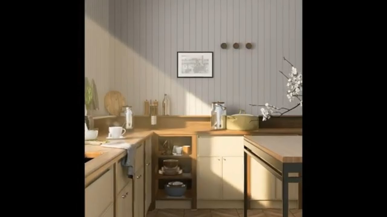 kitchen 3d Animation interior| D5 Render/ Sketchup / Adobe premier pro ...