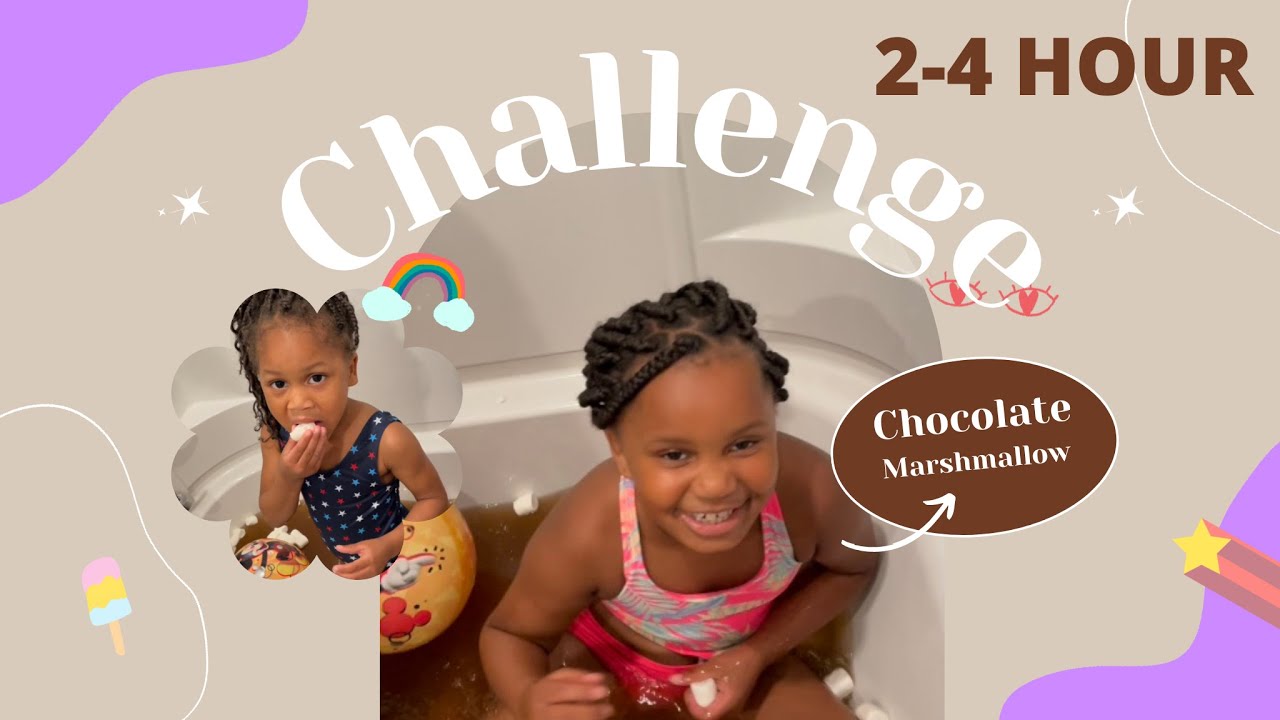 2-4 hour challenge in chocolate and marshmallows | challenge - YouTube