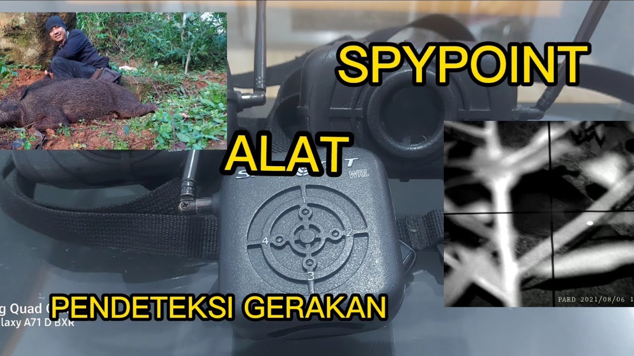 SPY POINT MOTION DETECTOR ALAT BANTU UNTUK PARA PEMBURU #spypoint - YouTube