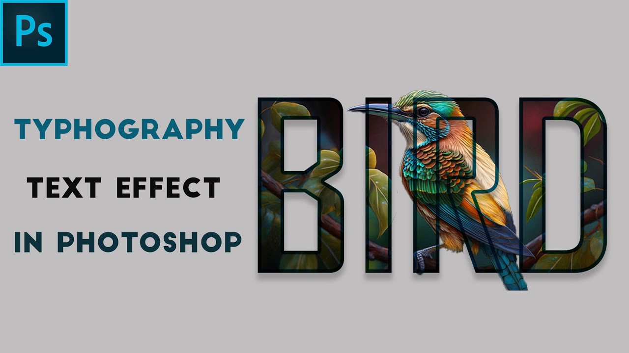 Typography Photoshop - Text Effect Photoshop CC 2019 - YouTube