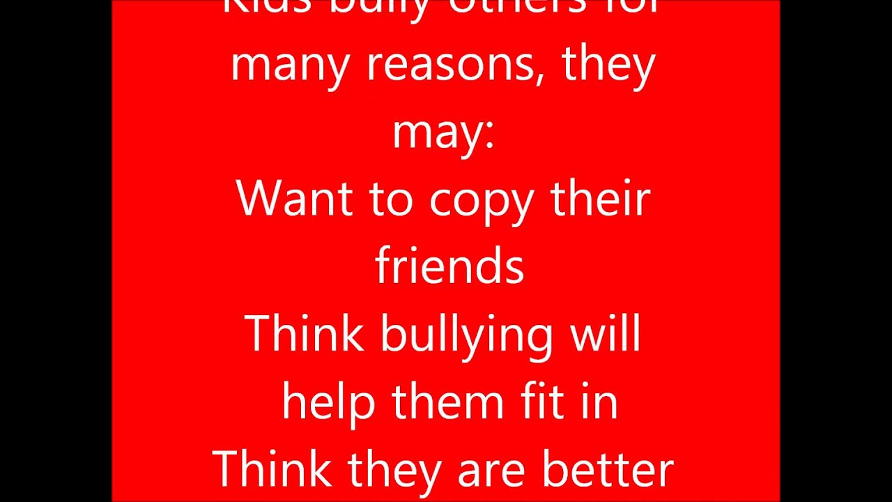 Facts About Bullying STOP BULLYING YouTube facts-about-bullying-stop-bullying-youtube