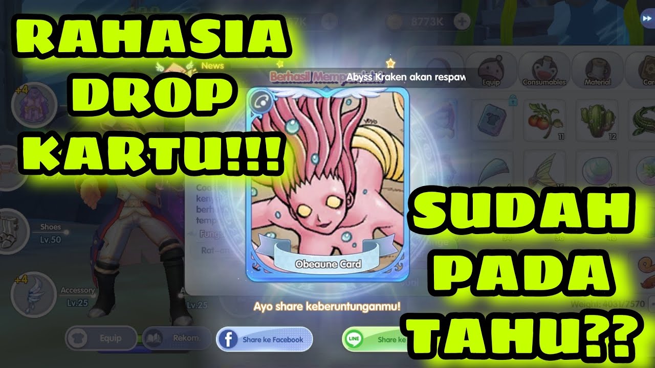 RAHASIA DROP CARD!!! SUDAHKAH KAMU TAHU??? | Ragnarok X Next Generation ...