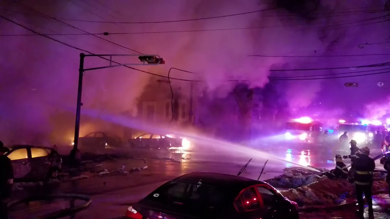 Fully city Block On Fire Brick City Newark New jersey (major fire part ...