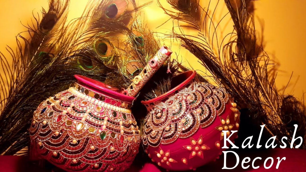 DIY! Steel Kalash Decoration ideas! Matki Decoration! How To Decorate ...