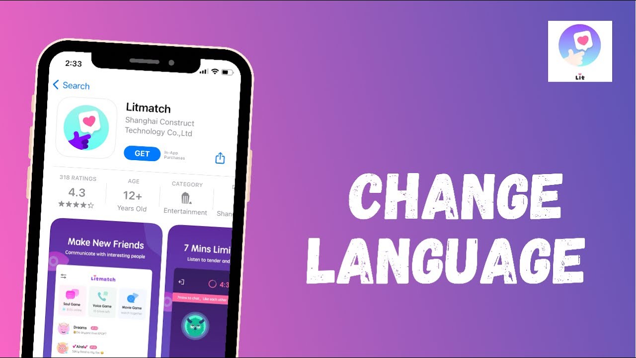 How to Change Language on Litmatch App - YouTube