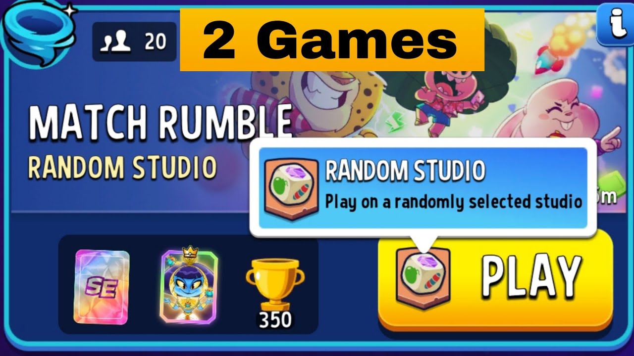 Match Rumble 20 Players Random Studio Rumble Match | Match Masters ...
