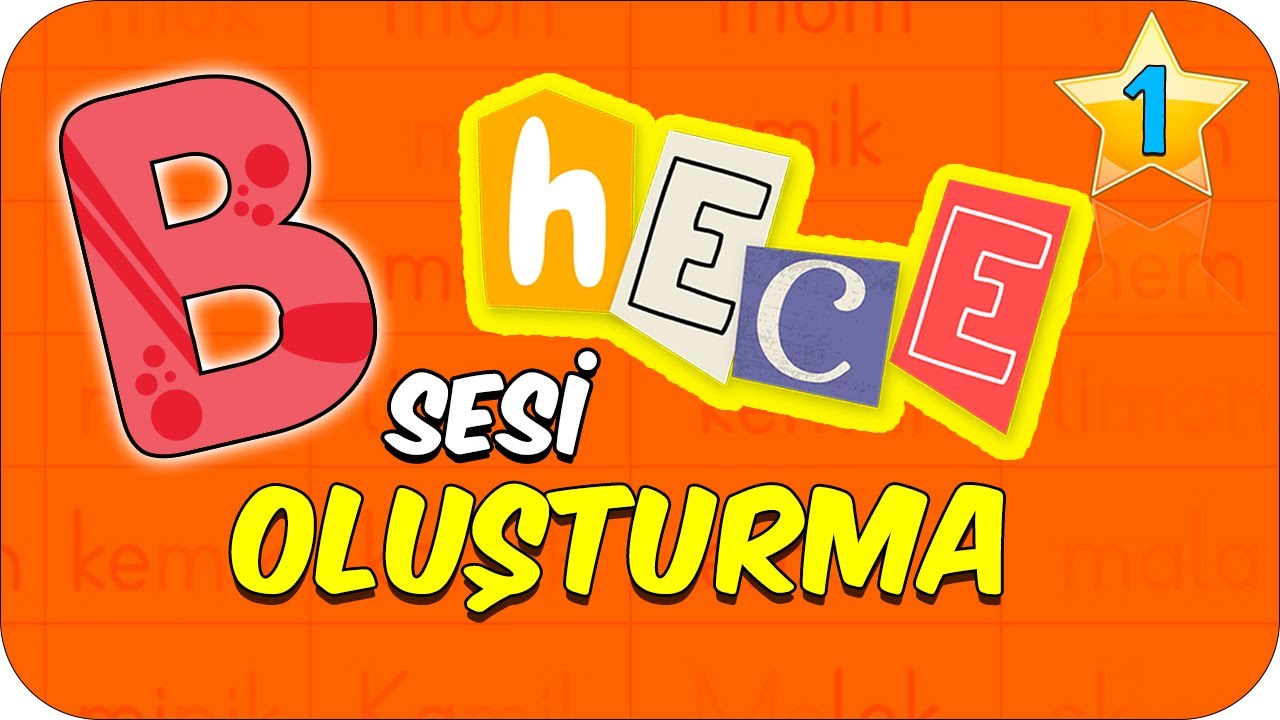 E L A K N O M U T Y R I D S B Sesleri Hece e-l-a-k-n-o-m-u-t-y-r-i-d-s-b-sesleri-hece