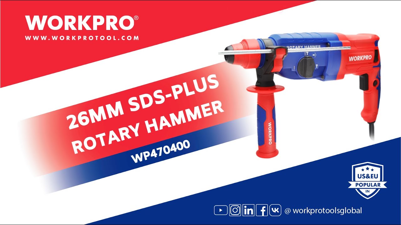 WORKPRO 26 MM SDS-Plus Rotary Hammer - Power and Precision at Your ...