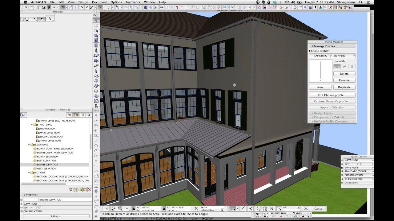 ArchiCAD Tutorial #33: Complex Profile Siding in ArchiCAD - YouTube