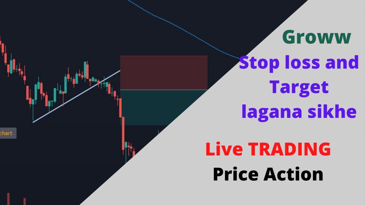 How to put Stop Loss and Target in groww | Live trading from Groww App ...