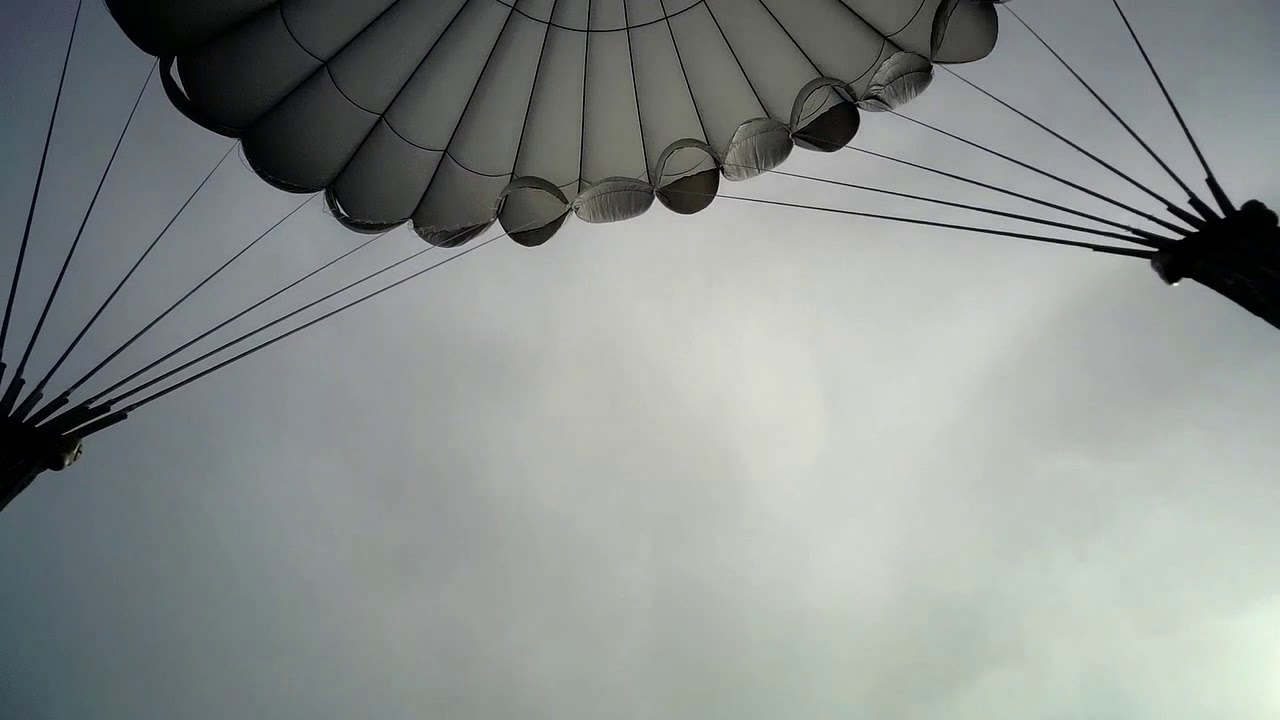UH-60 Blackhawk jump with MC-6 parachute - YouTube